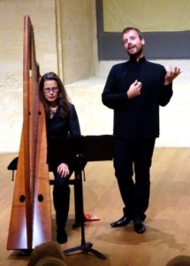 Angélique Mauillon (harpe) & Marc Mauillon (baryton), à Avignon (26-XI ...