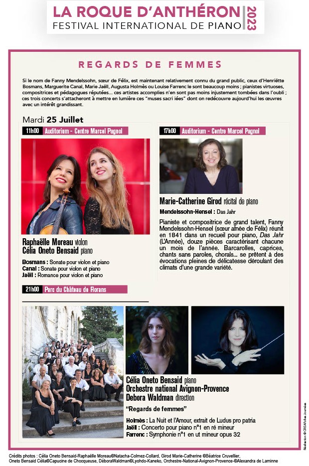 Regards de femmes, à La Roque d’Anthéron, 2023